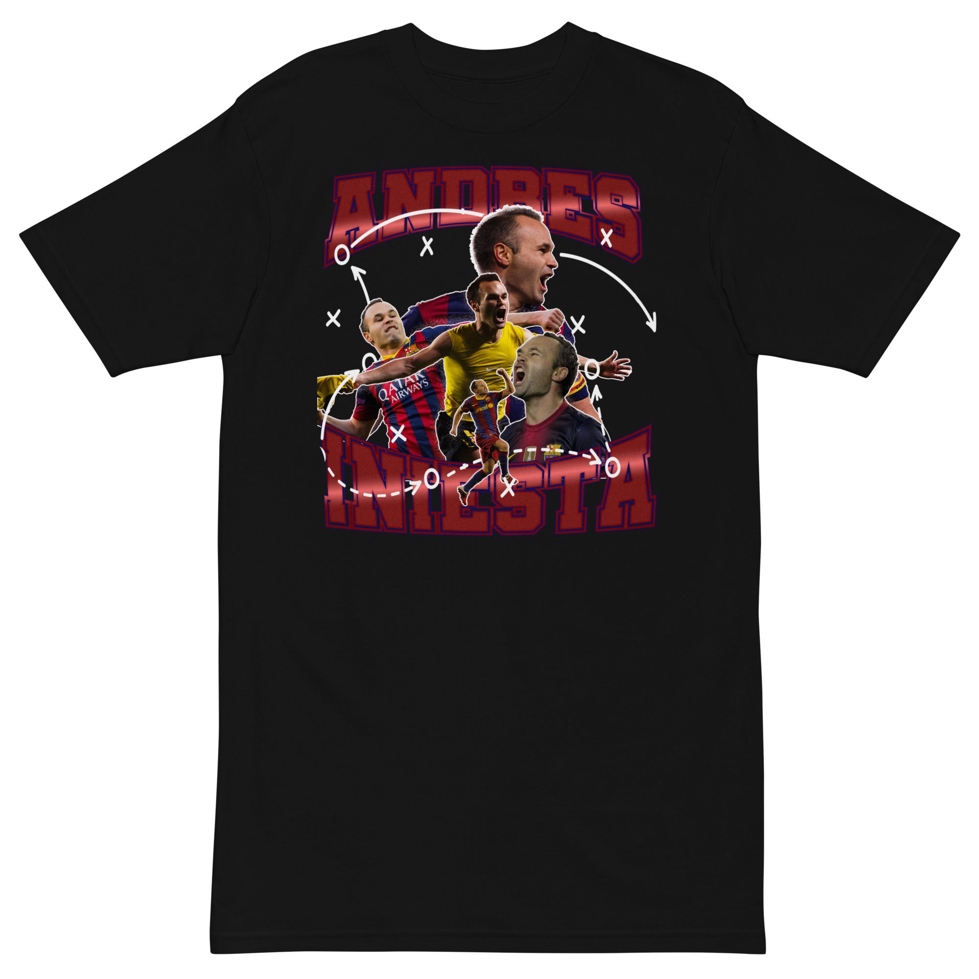 Iniesta Legend Graphic Tee | Retro Futbol Kits