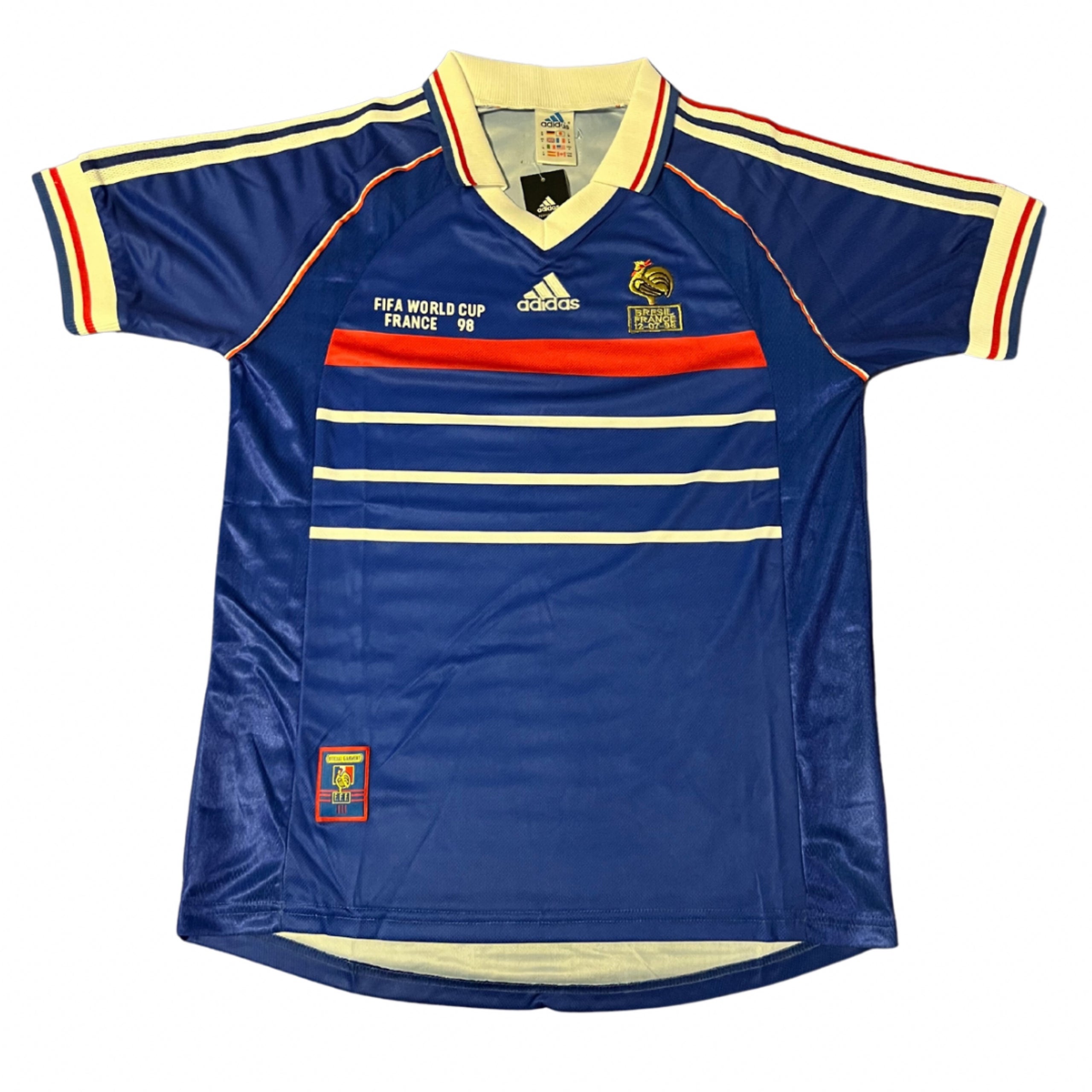 1998 World Cup France Home Authentic Player Version Medium | Retro ...